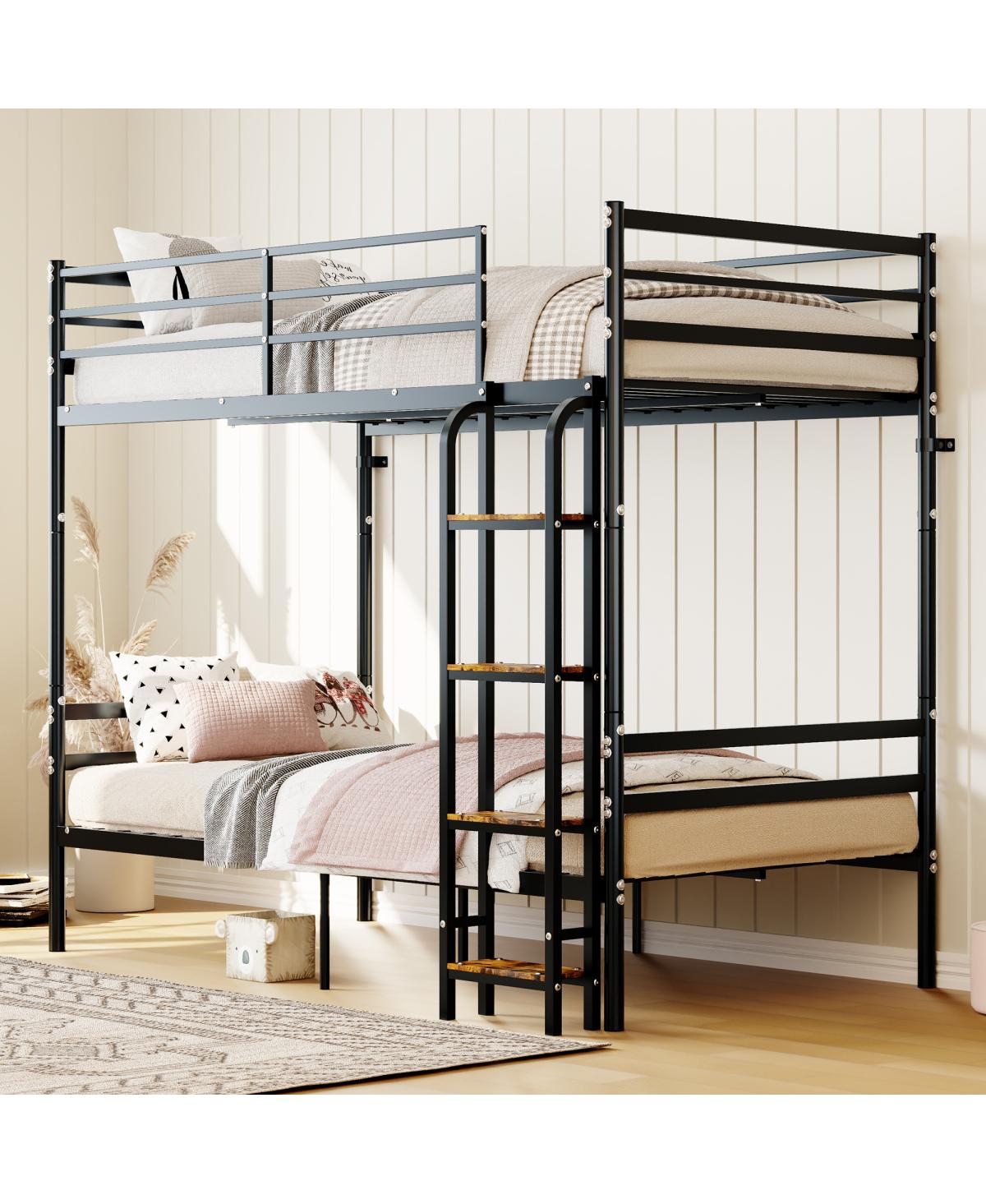 Click here for Streamdale Furniture Twin Over Twin Heavy-Duty Met... prices