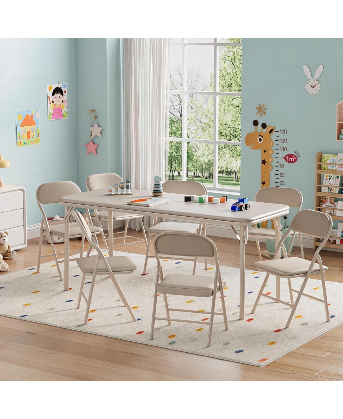 Click here for homfan 6 Piece Folding Kids Chairs Set  Children A... prices
