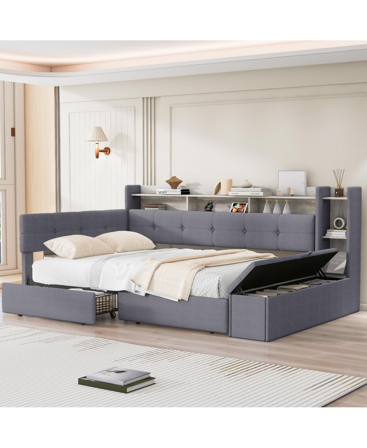 Click here for Streamdale Furniture Upholstered Daybed With Stora... prices