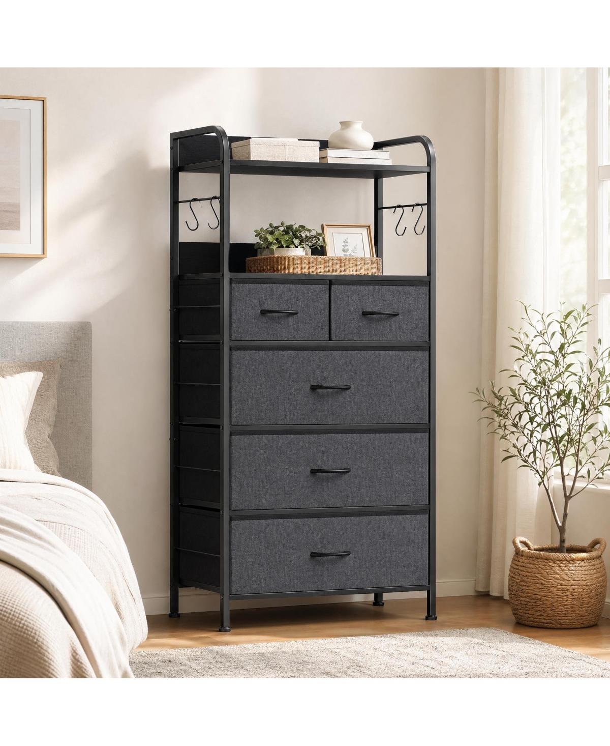Click here for homfan Slim Vertical Storage Dresser with Fabric D... prices