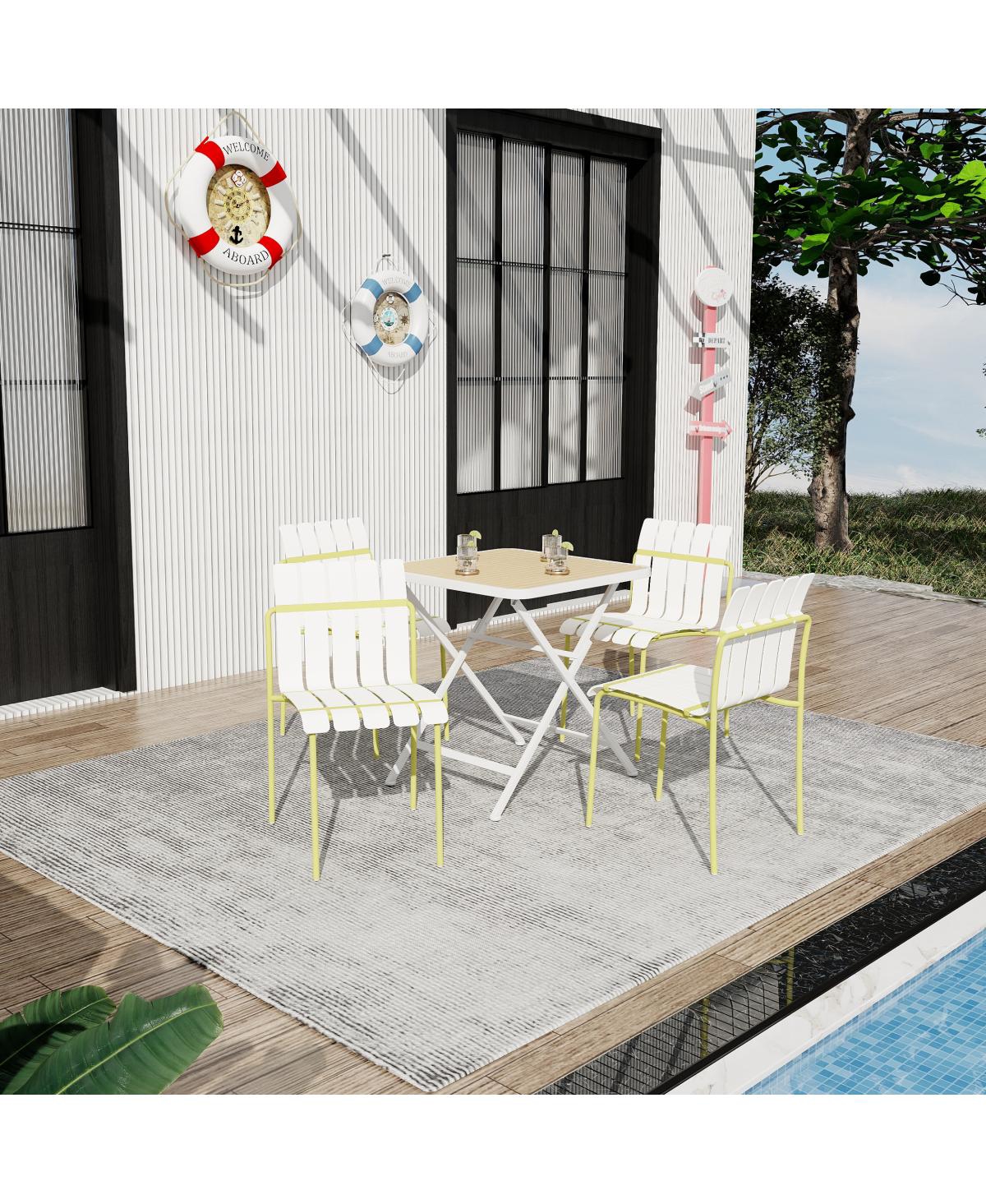 Click here for Streamdale Furniture Piece Striped Chair and Foldi... prices
