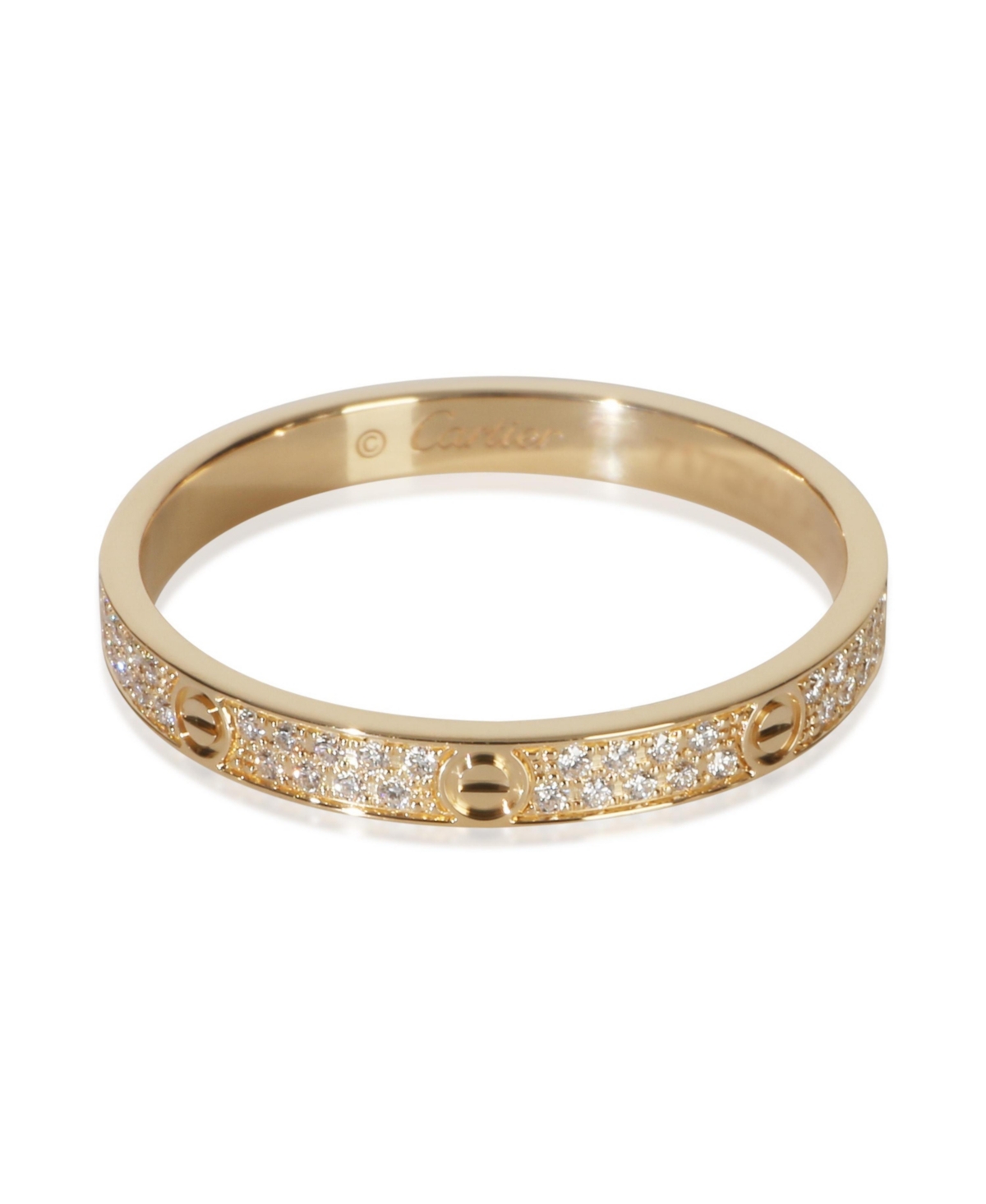 Click here for Pre-Owned Cartier Yellow Gold Diamond Mini Pave Lo... prices