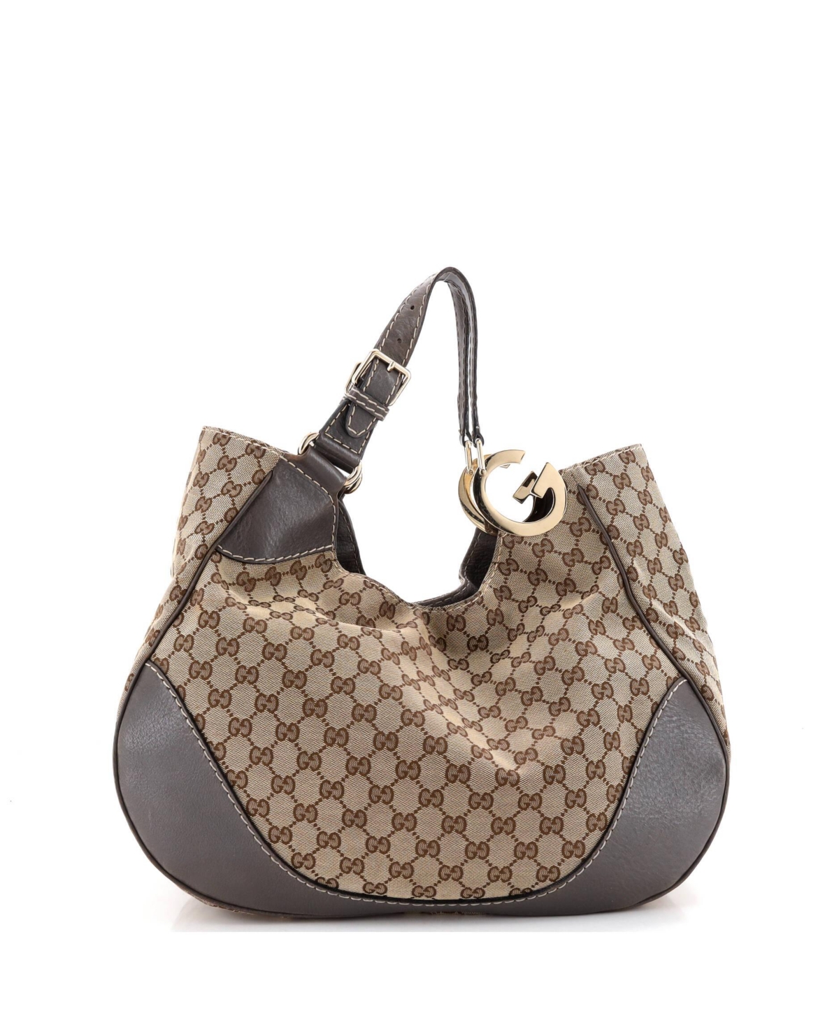 Click here for Pre-Owned Gucci Large Charlotte Tote Gg Canvas wit... prices