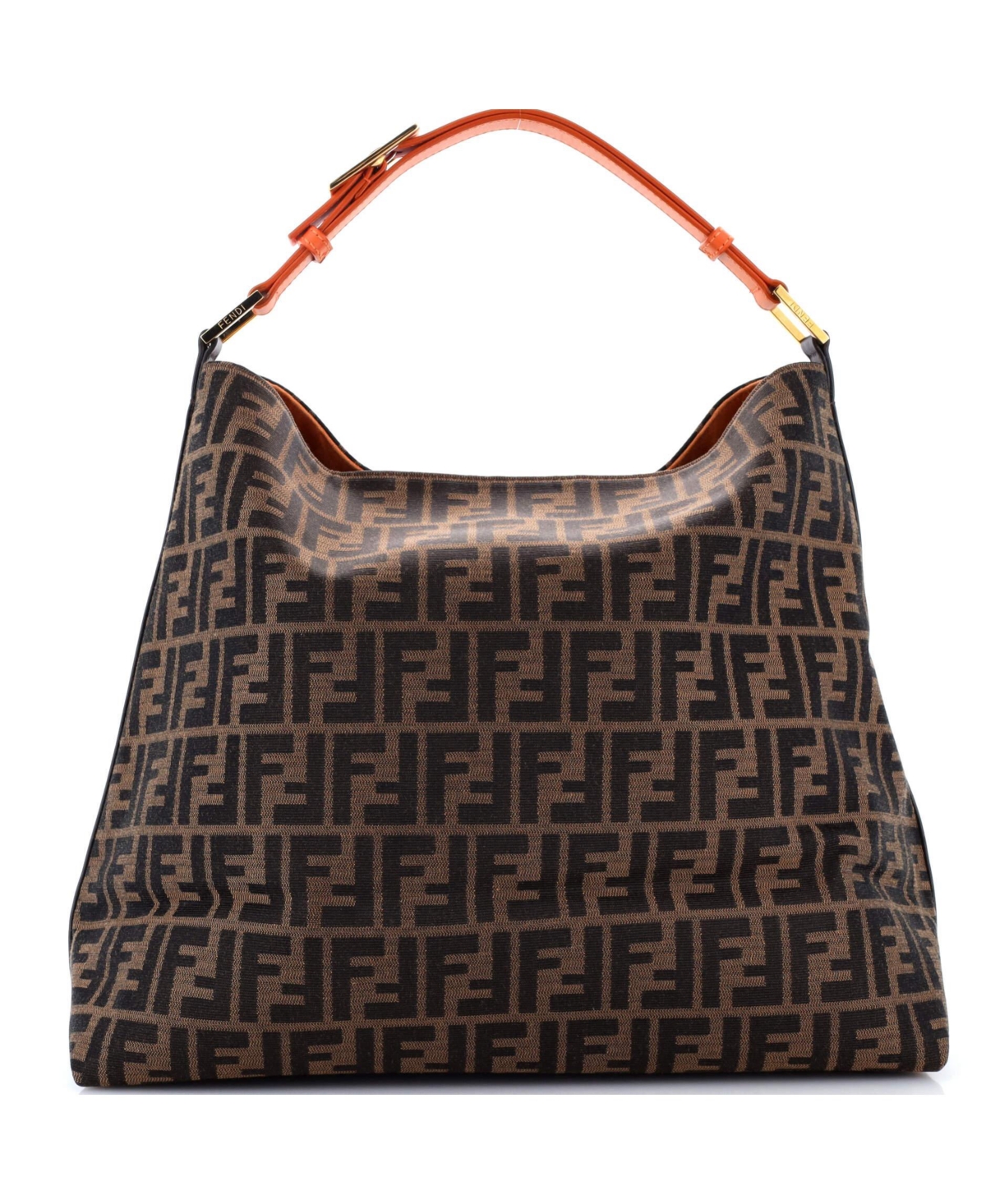 Click here for Pre-Owned Fendi Large Buckle Strap Hobo Zucca Canv... prices