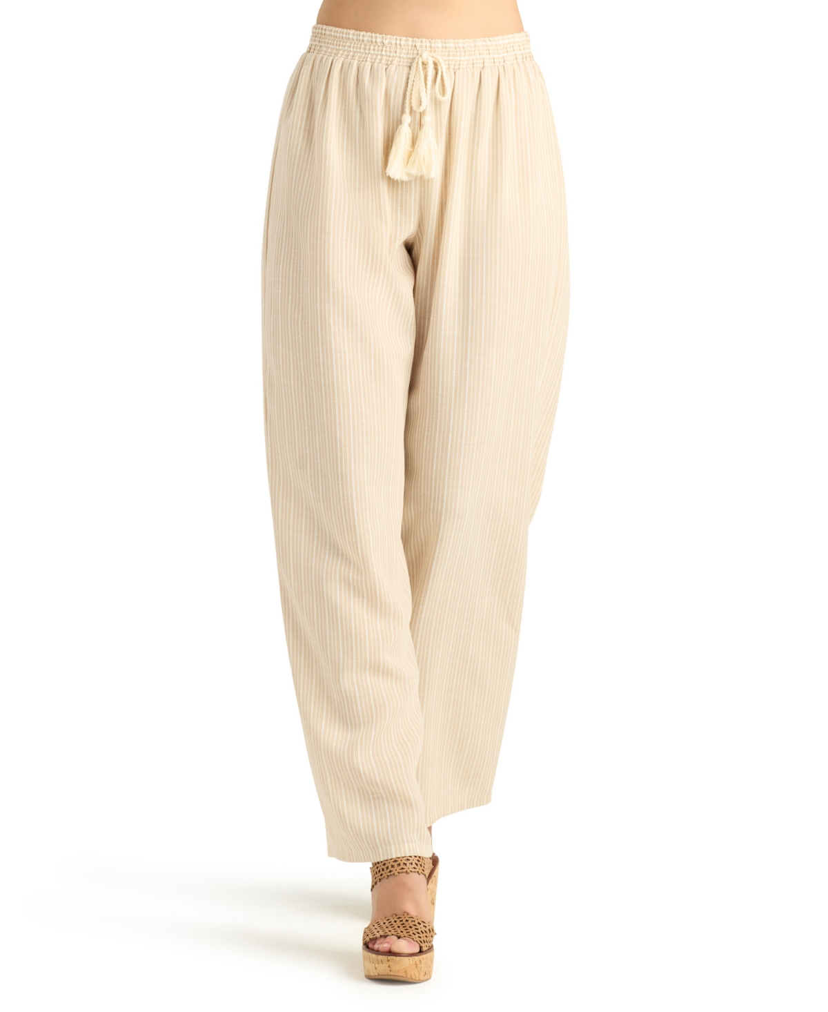 Click here for Bcx Womens Wide-Leg Mid-Rise Pull-On Pants - Color prices