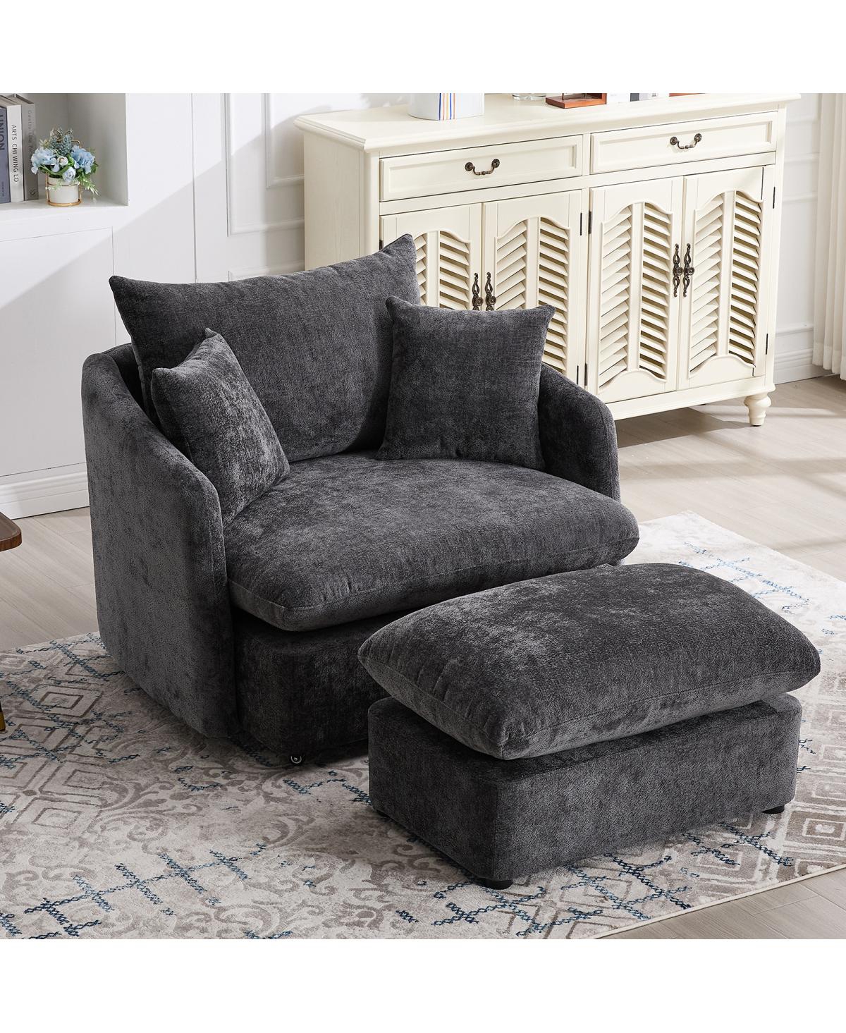 Click here for Streamdale Furniture Swivel Accent Chair with Otto... prices