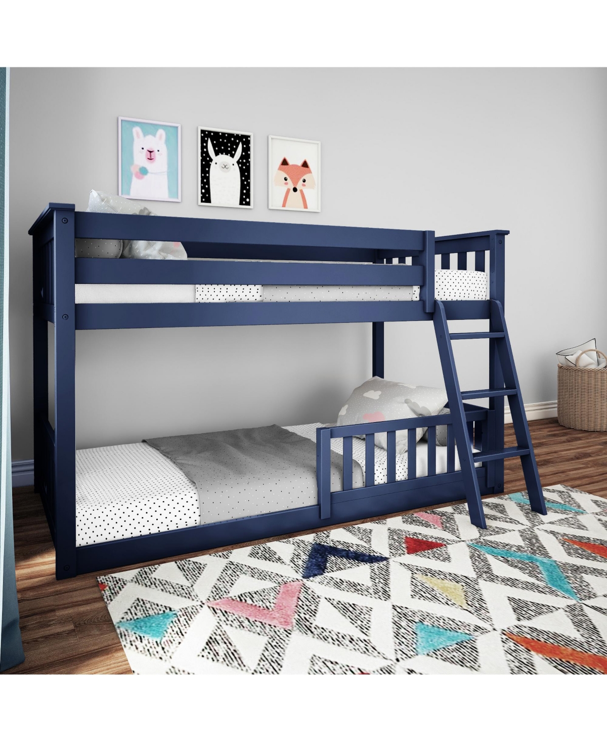 Click here for Max & Lily Twin over Twin Low Bunk with Single Gua... prices