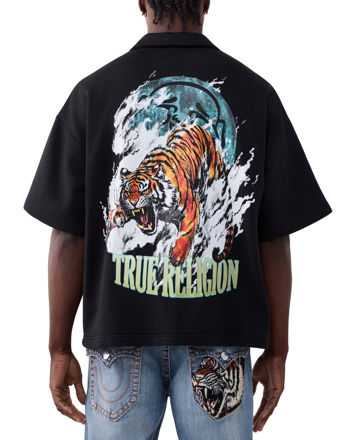 Click here for True Religion Mens Tiger Short-Sleeve Polo Shirt -... prices