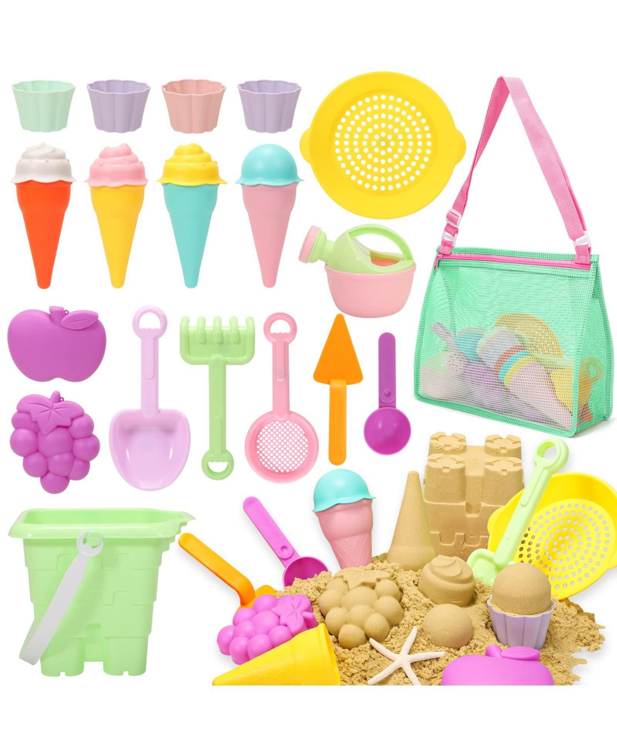 Click here for Gnuadz Beach Sand Toys Ice Cream Molds Bucket Shov... prices