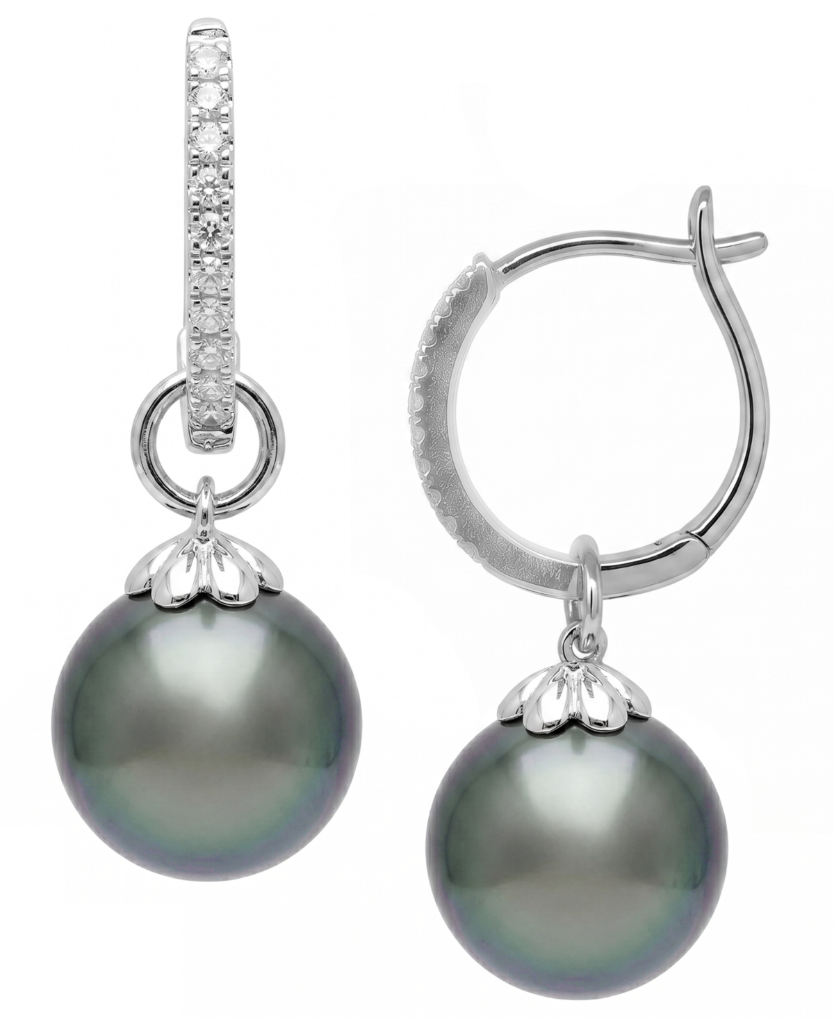 Click here for Macys Cultured Tahitian Pearl (9mm) & Diamond (1/1... prices