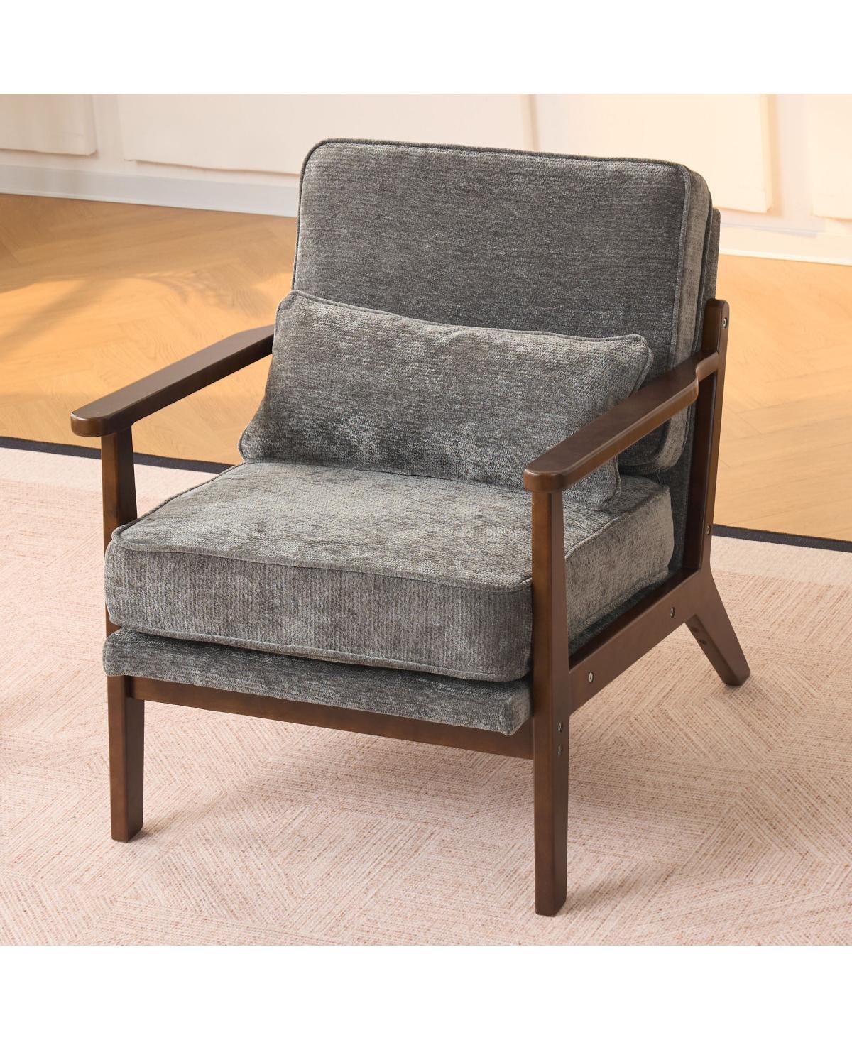 Click here for Streamdale Furniture Fabric Accent Chair with Lumb... prices