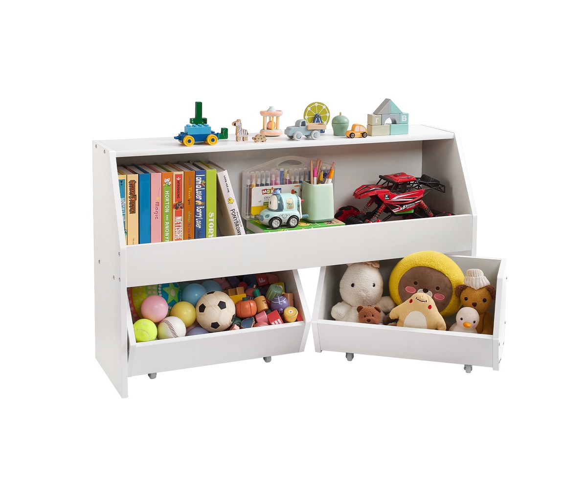 Click here for Sugift Toy Storage Organizer Wooden Kids Bookshelf... prices