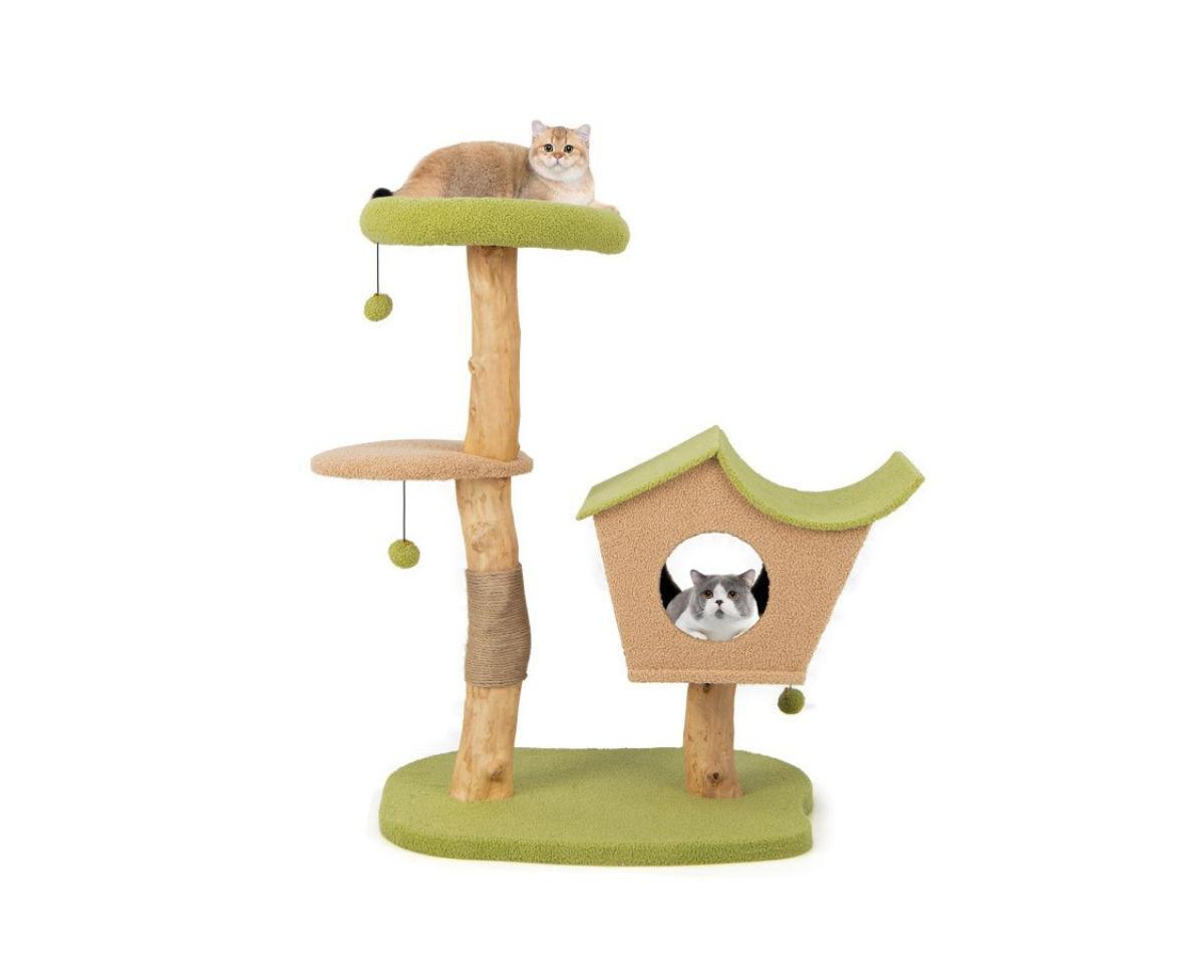 Click here for Aostirmotor 43 Wooden Cat Tree with Padded Top Per... prices