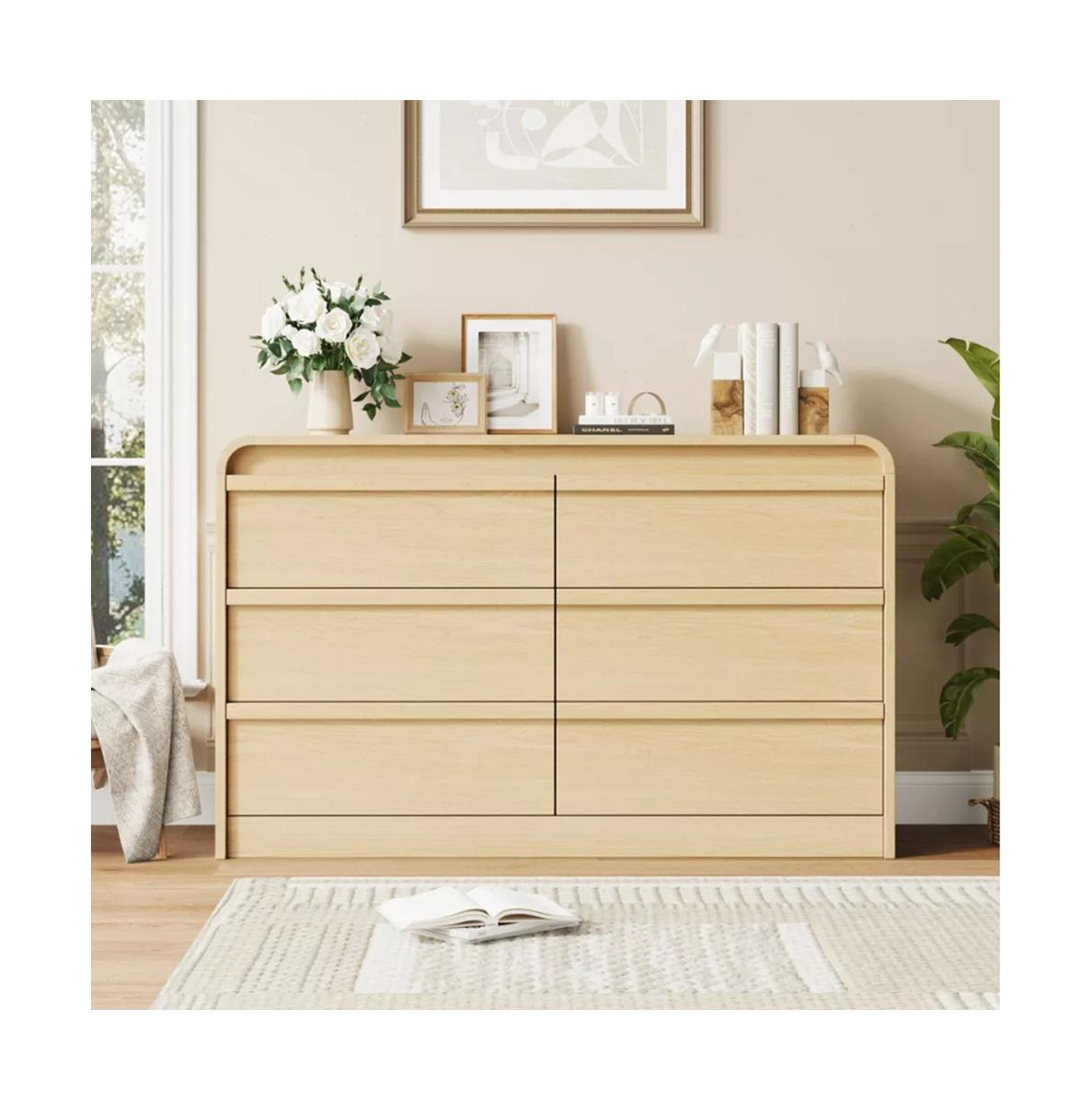 Click here for gaomon 6 Drawer Dresser for Bedroom  47 Inch Woode... prices
