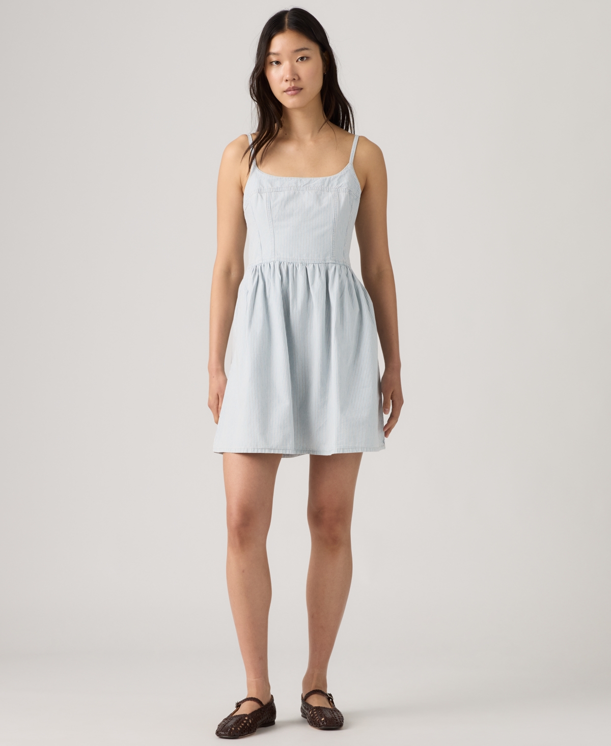 Click here for Levis Womens Jadine Square Neck Denim Mini Dress -... prices