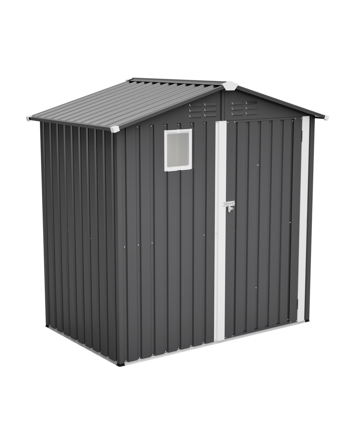 Click here for Mondawe 6FT x 4FT Metal Outdoor Storage Shed  Stee... prices