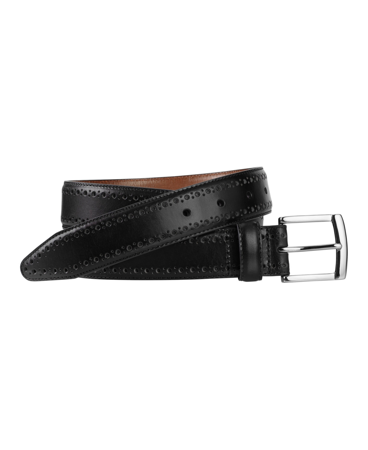 Click here for Johnston & Murphy Mens Metal Buckle Leather Belt -... prices