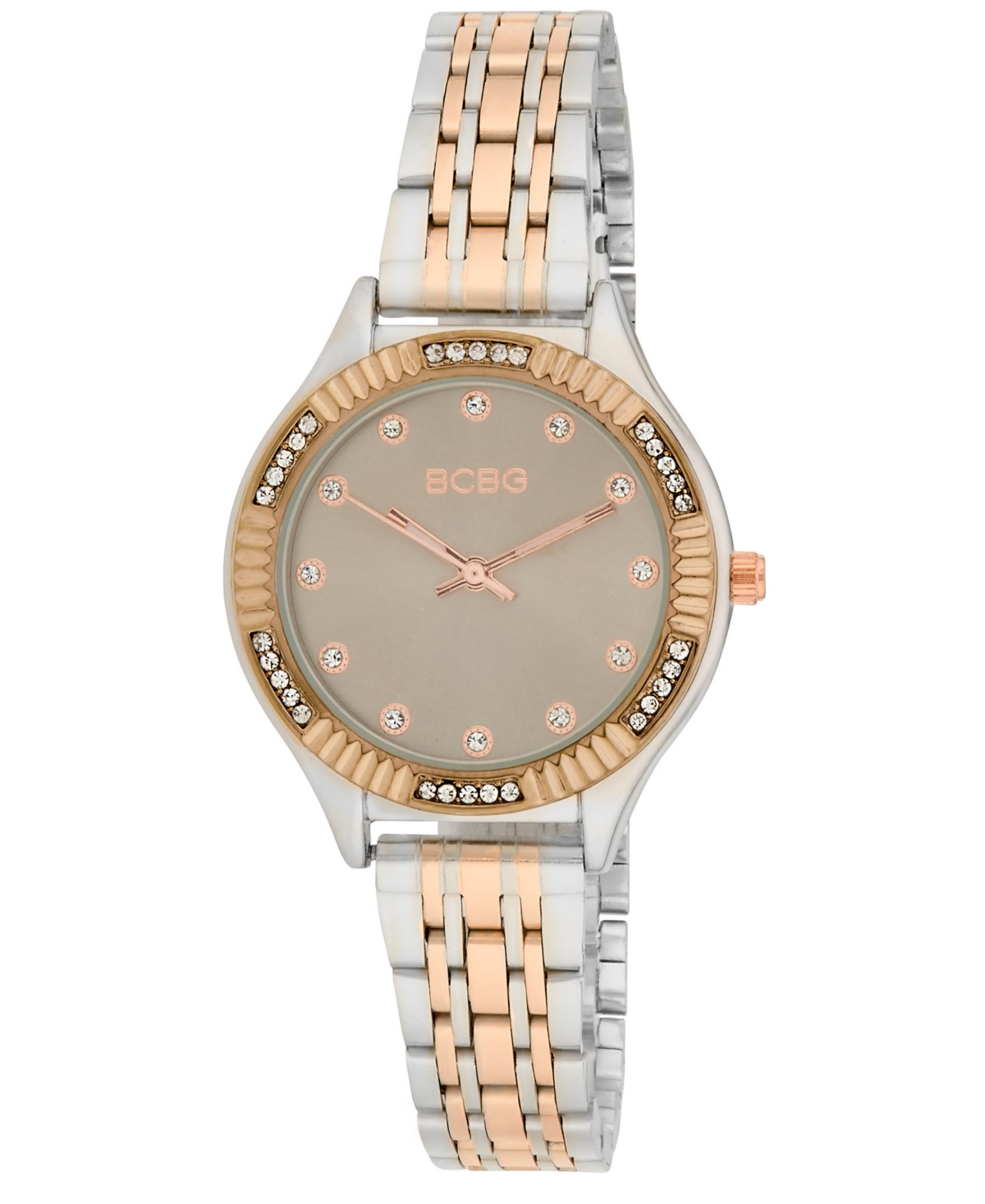 Click here for Bcbg Womens Quartz Round Silver Stainless Steel Wa... prices