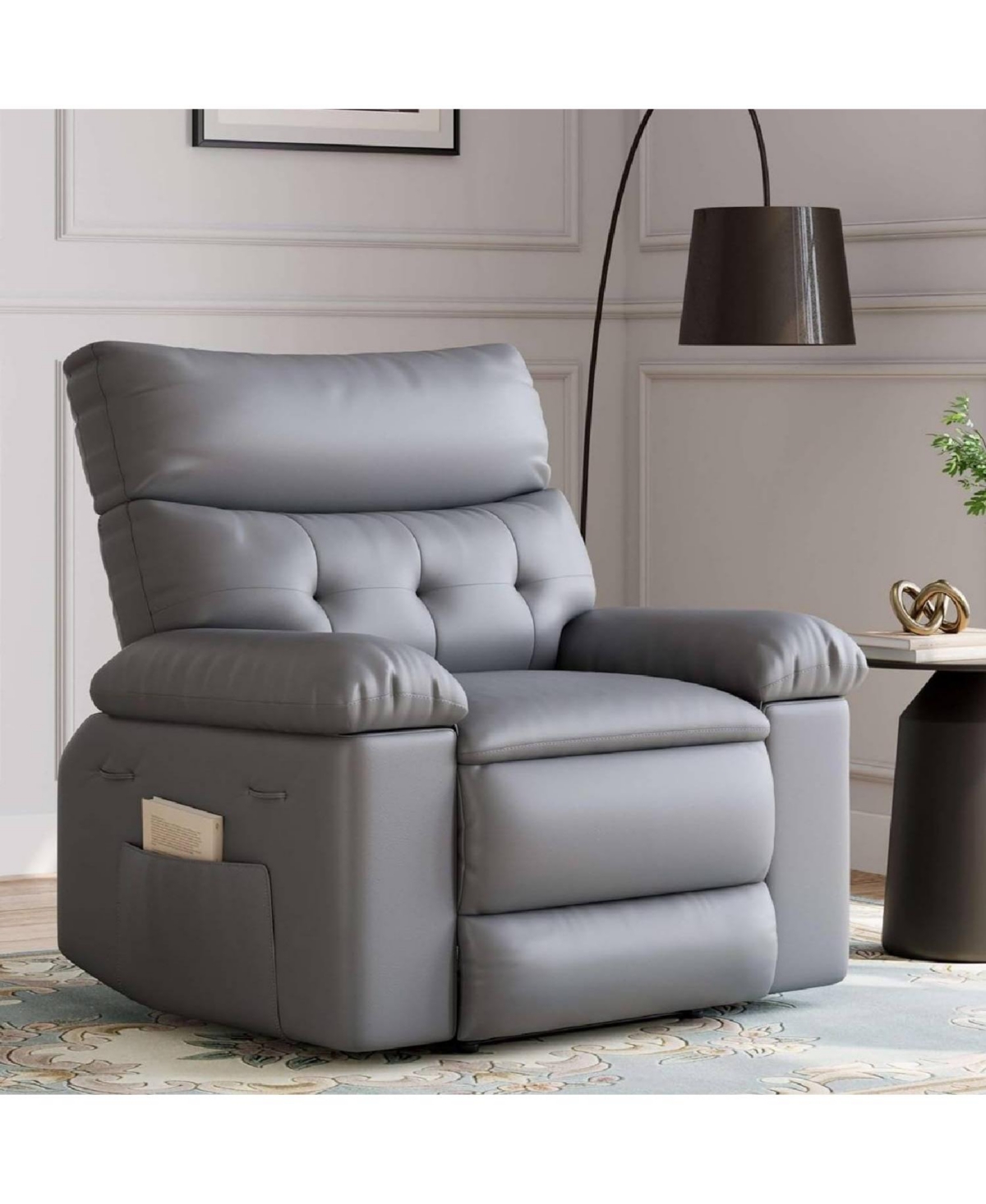 Click here for gaomon Pu Leather Oversized Rocker Recliner Sofa C... prices
