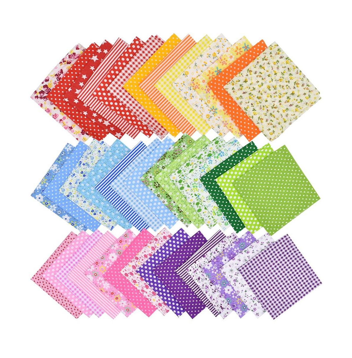 Click here for Gnuadz 42piece 10 Floral Cotton Fabric Squares Diy... prices
