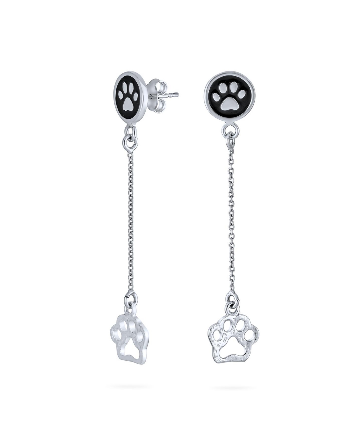 Click here for Bling Jewelry Bff Animal Lover Black Enamel Pet Pa... prices