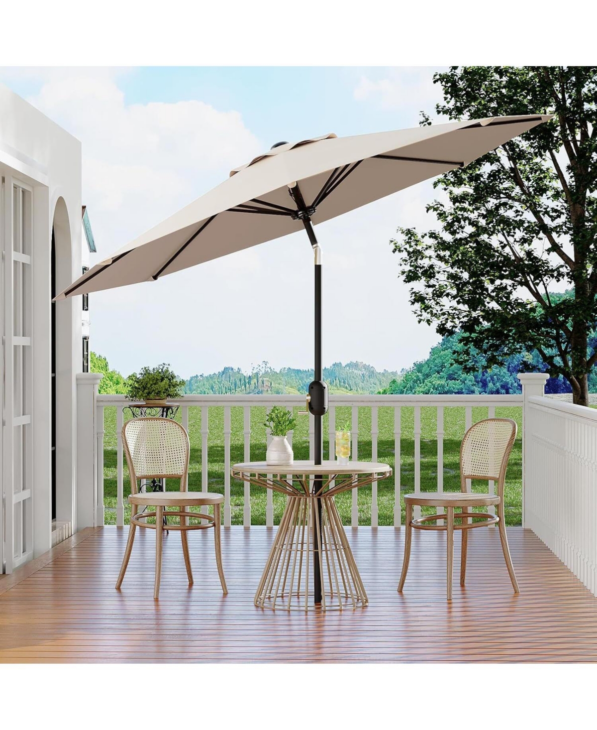 Click here for gaomon 9 Ft Outdoor Table Patio Umbrella  Waterpro... prices
