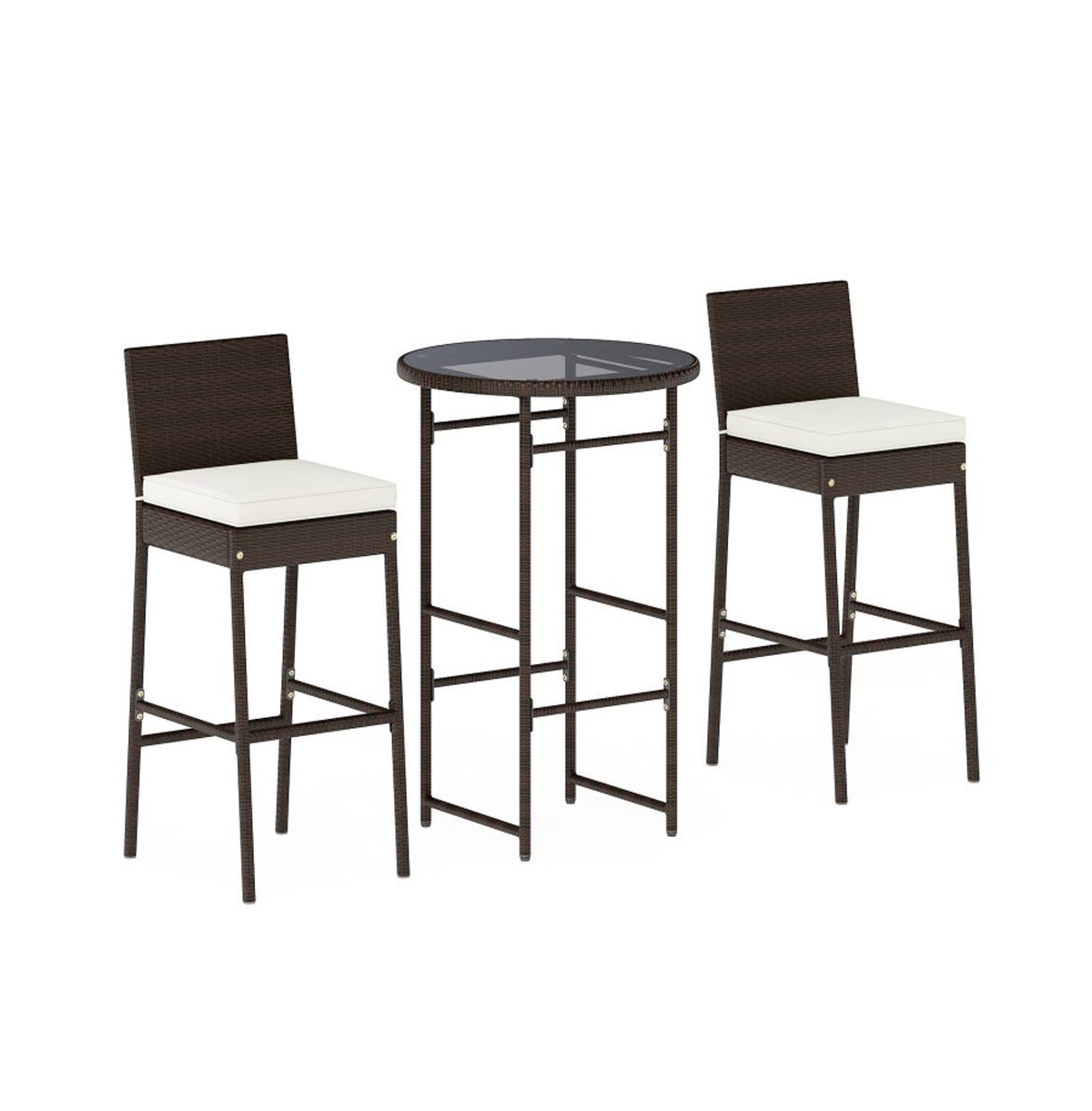 Click here for Boyel Living 3 Piece Outdoor Bar Set Patio Heavy-D... prices