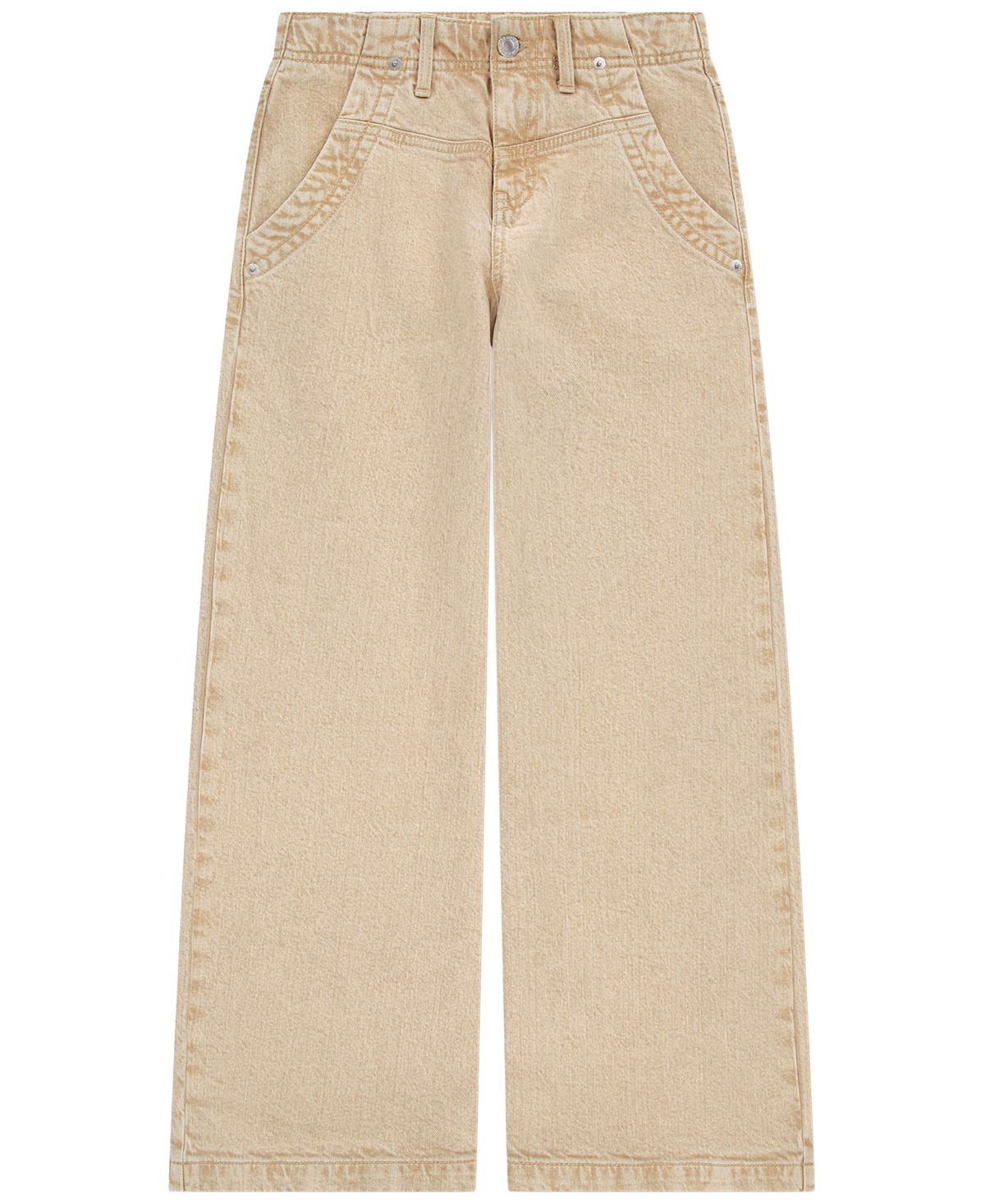 Click here for Levis Girls 7-16 Baggy Wide Leg Jeans - Light Beig... prices