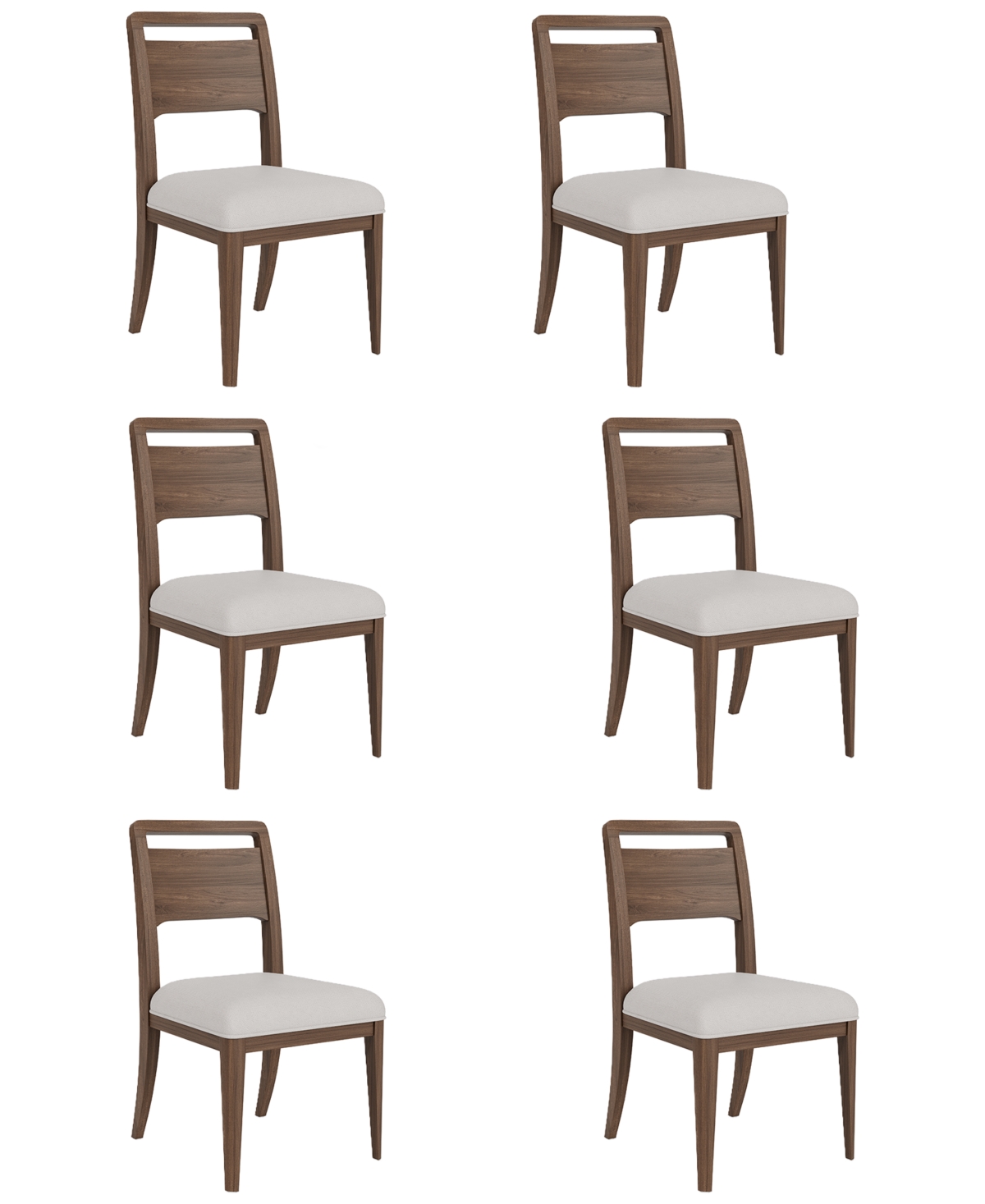 Click here for Amelie 6-Piece Wood Dining Chair Set - Nouveau Wal... prices