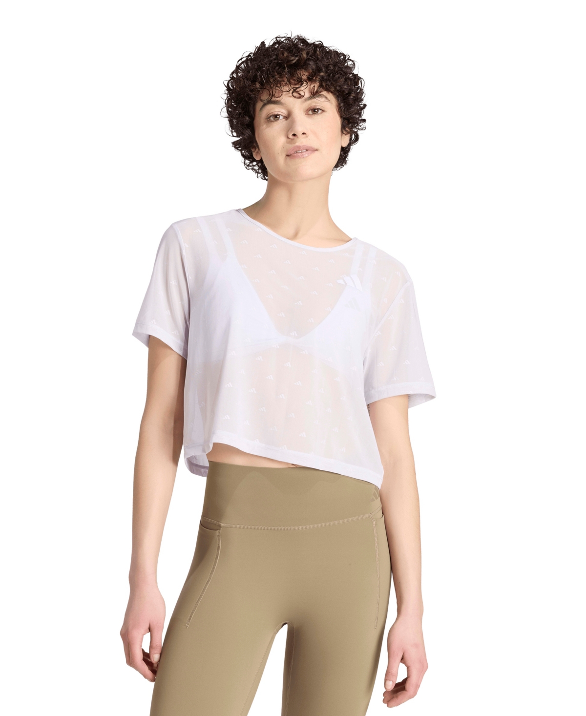 Click here for adidas Womens Essentials Workout Boxy Mesh Trainin... prices