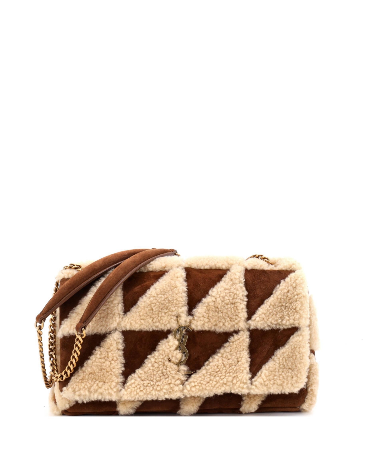 Click here for Pre-Owned Saint Laurent Medium Jamie Flap Bag Quil... prices