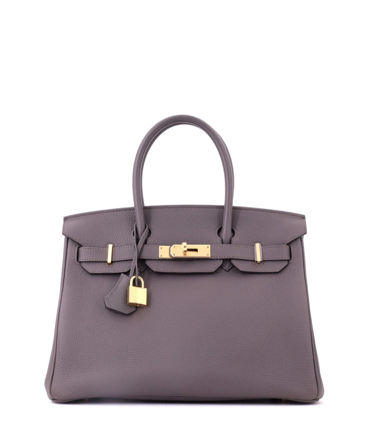Click here for Pre-Owned HERMES Birkin 30 Handbag Grey Togo with... prices