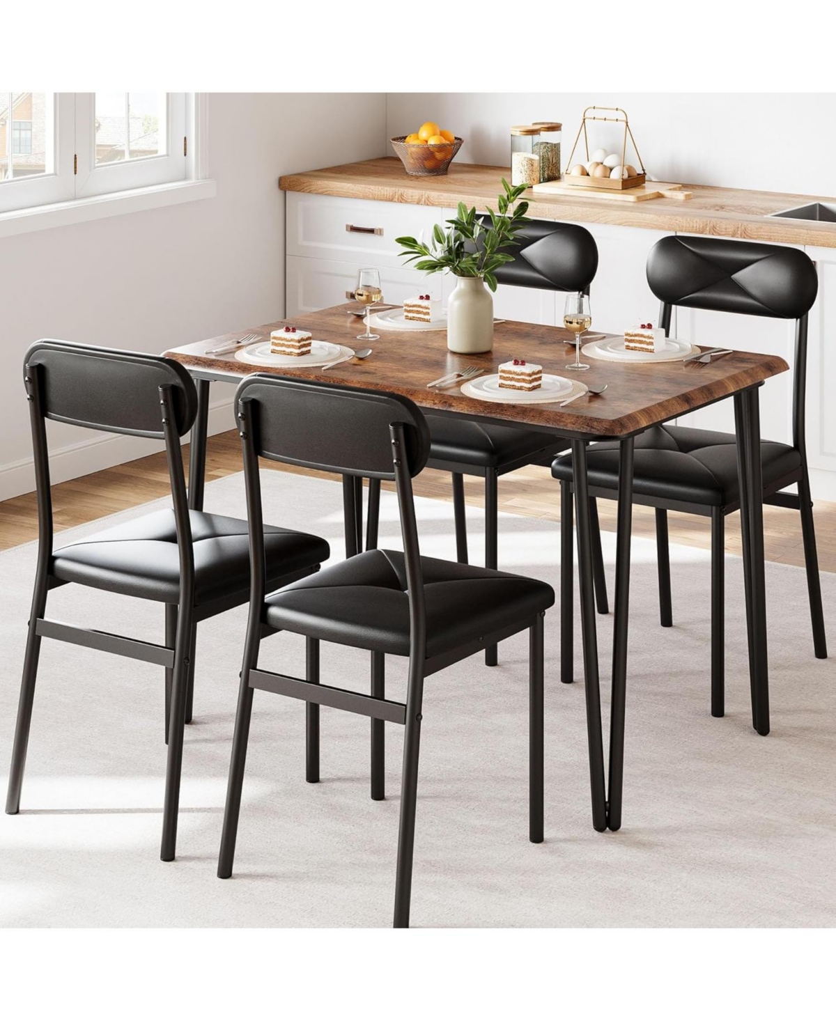 Click here for gaomon 5-Piece Dining Table Set with Upholstered C... prices
