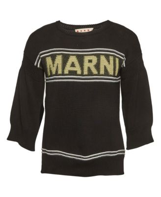 Pre-Owned Marni Women's Knit Logo Intarsia Jumper - Macy's