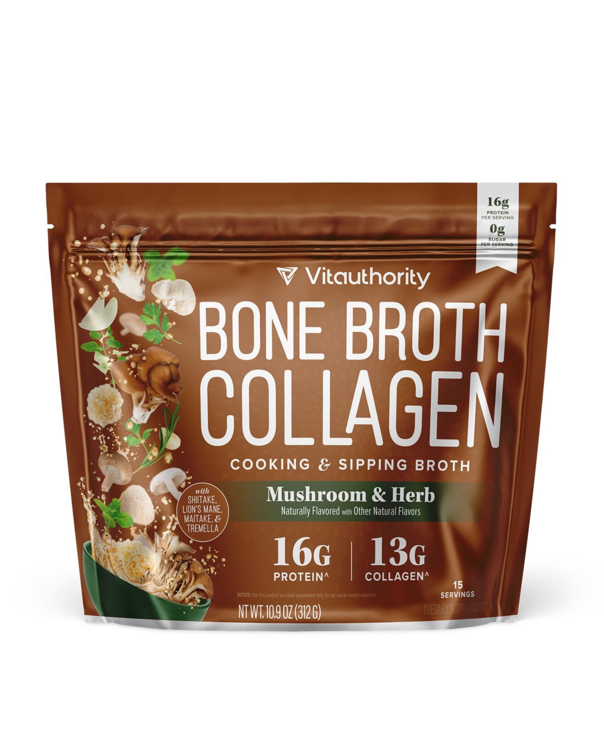 Click here for Vitauthority Bone Broth Collagen Mushroom Powder... prices