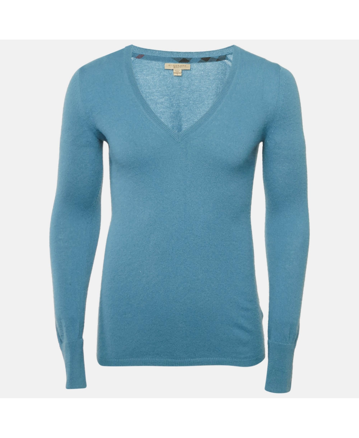 Click here for Pre-Owned Burberry Womens Brit Cashmere Knit V-Nec... prices