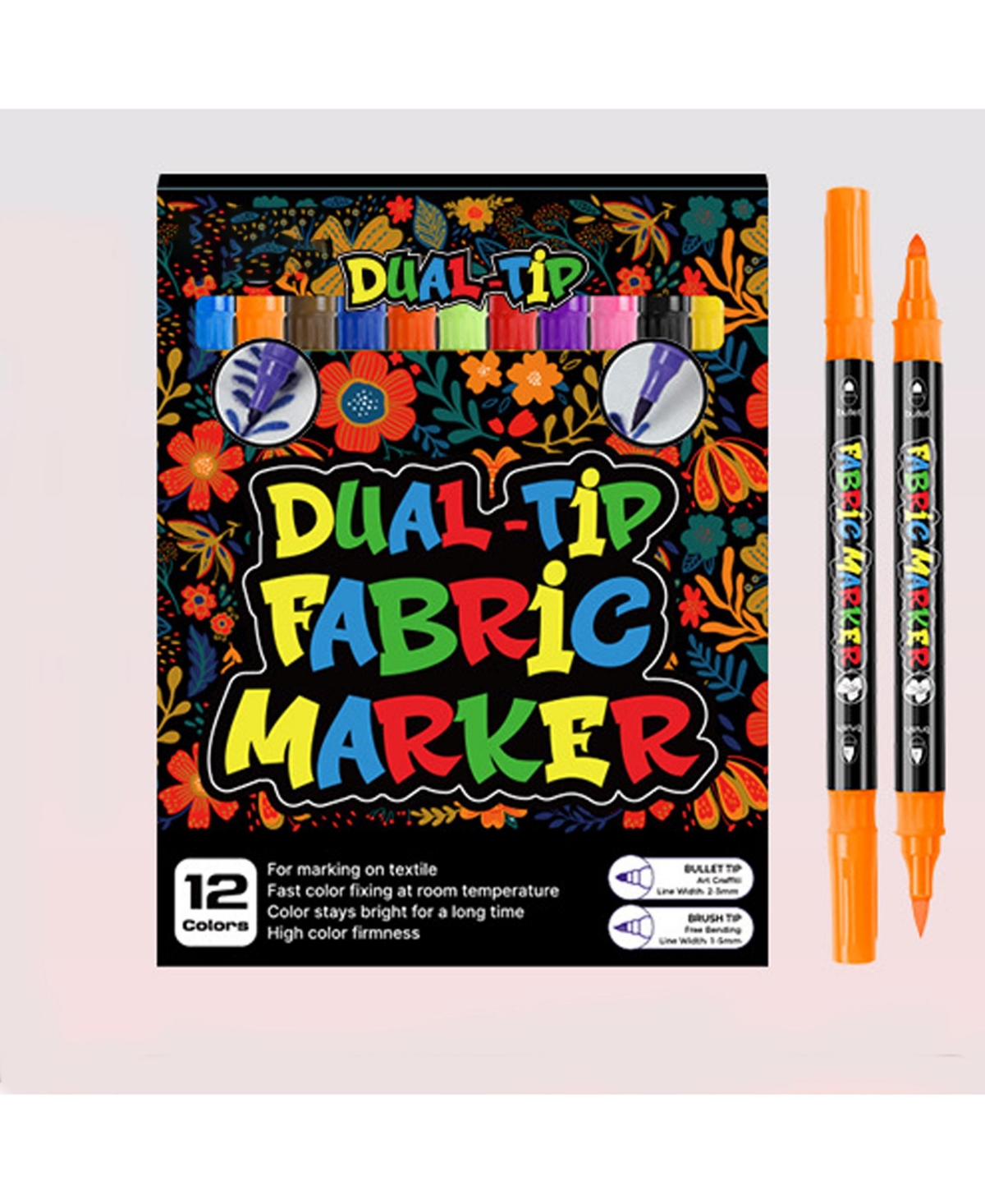 Click here for Htutwoo 12 Colors Double Head Fabric Paint Pens  P... prices