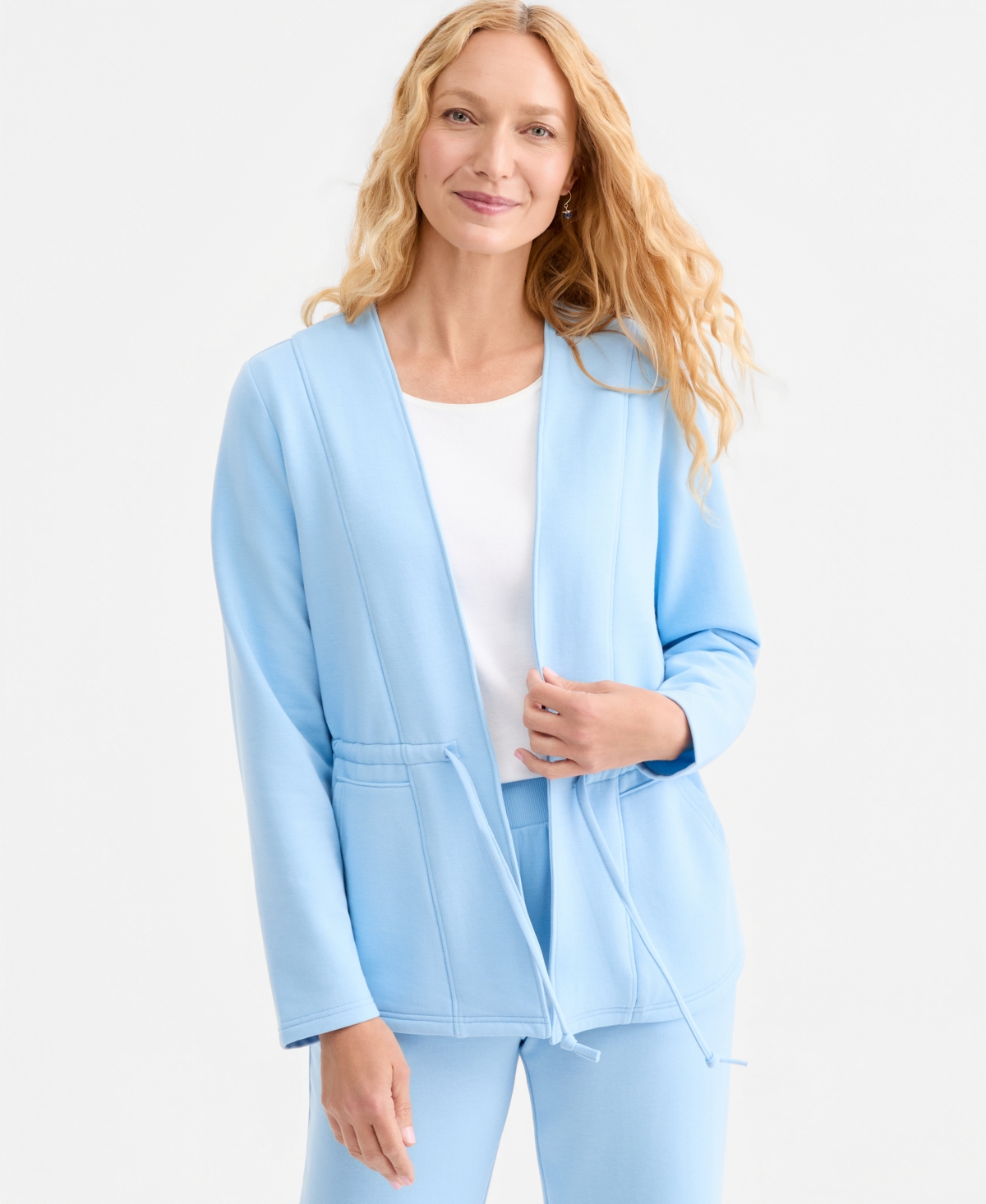 Click here for Style & Co Womens LuxSoft Fleece Jacket  Macys Exc... prices