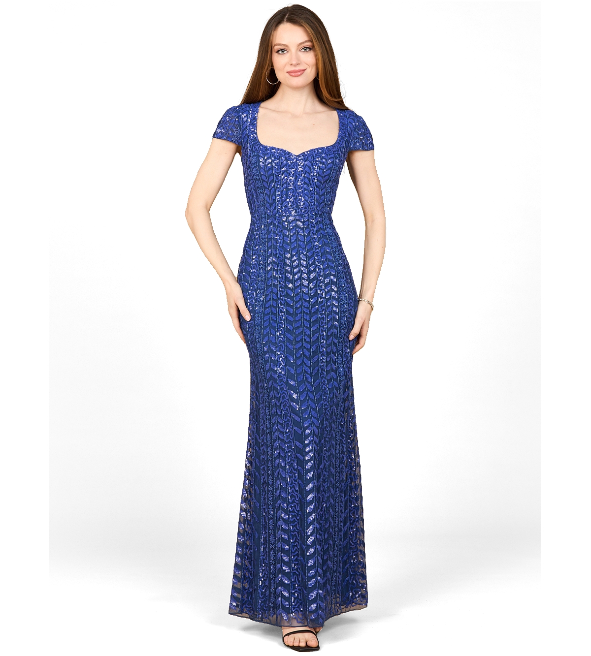 Click here for Lara Womens Beaded Gown with Glamourous Cap Sleeve... prices