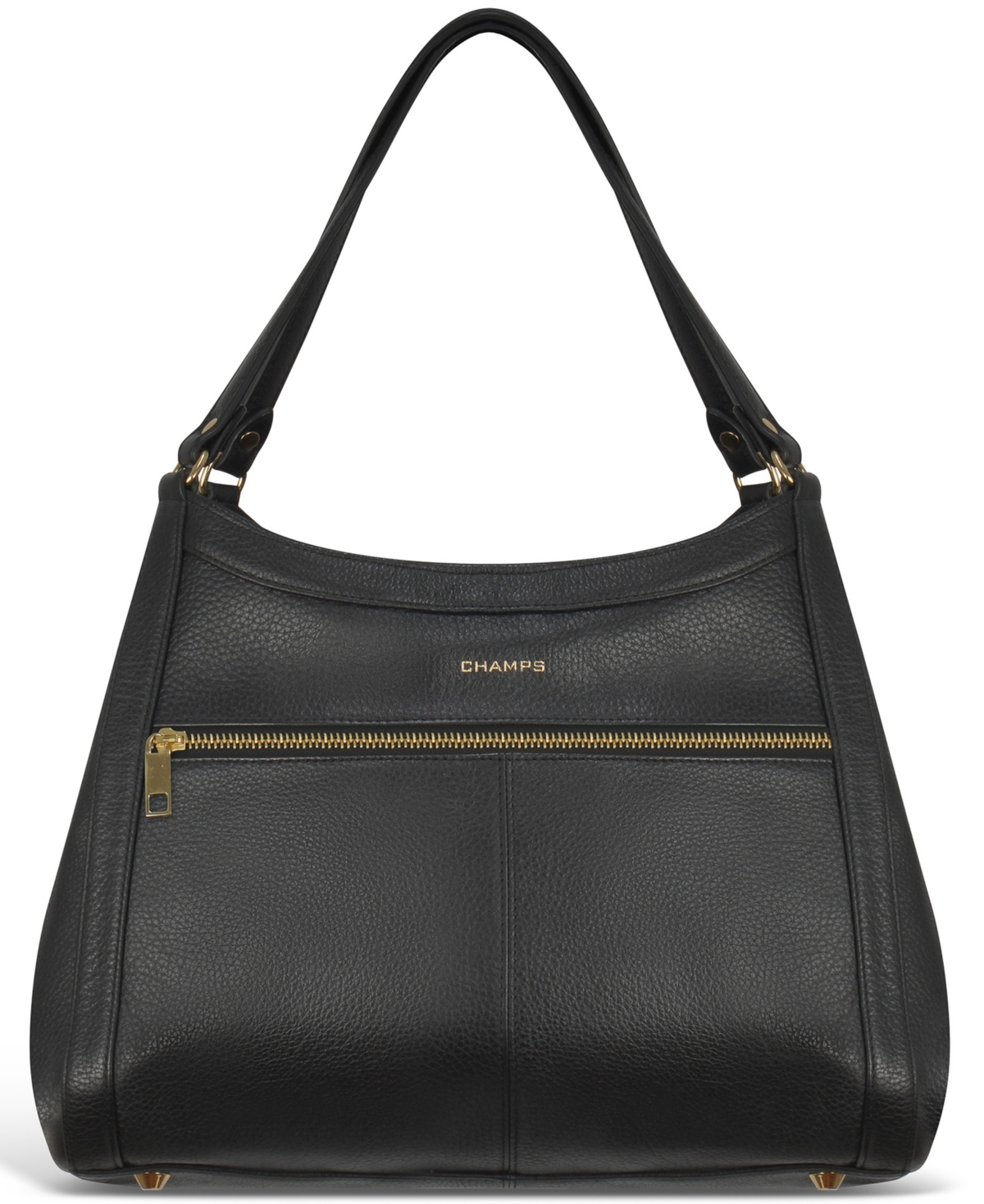 Click here for Champs Leather Travel Hobo Bag - Black prices