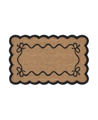 Click here for Vcny Home Bow Scalloped Edge Coir Outdoor Doormat prices