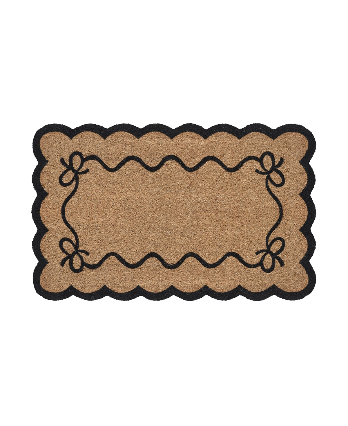 Click here for Vcny Home Bow Scalloped Edge Coir Outdoor Doormat... prices
