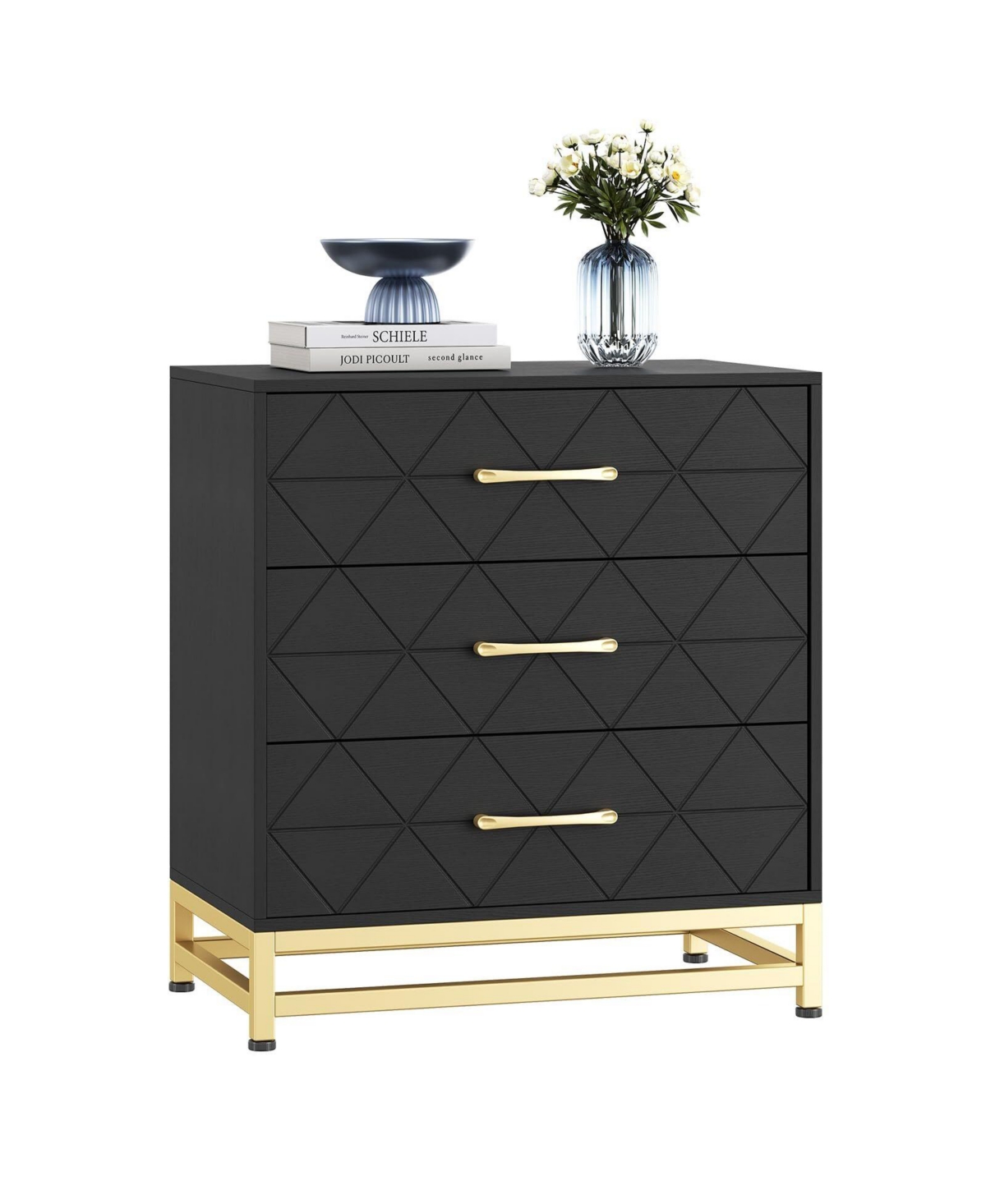 Click here for Garvee 3 Drawer Dresser for Bedroom  Modern Wood D... prices