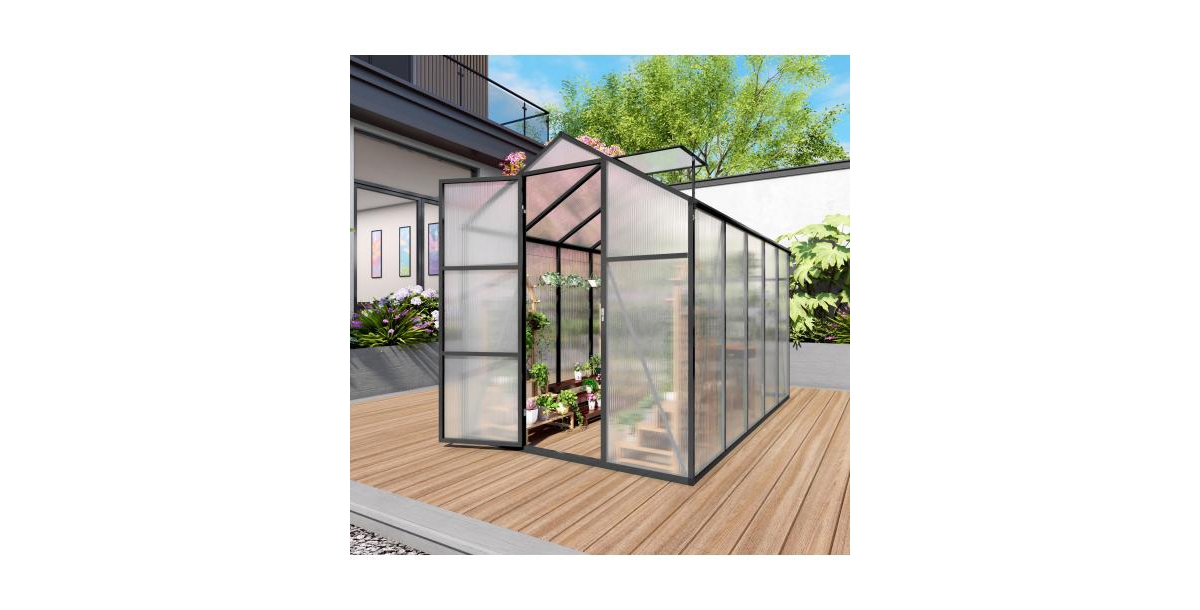 Click here for Lovmor 6 x 10 Ft Walk In Polycarbonate Greenhouse... prices