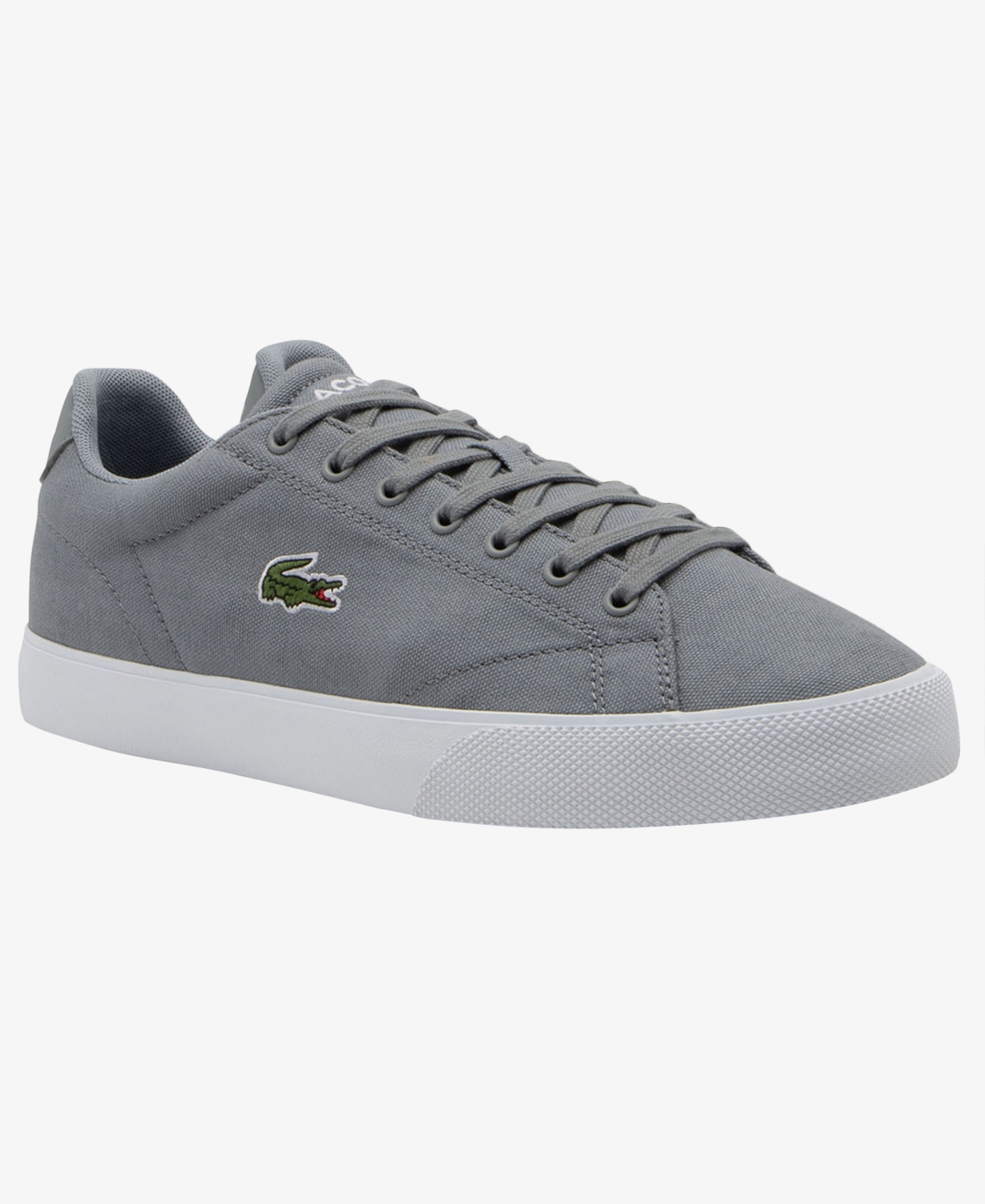 Click here for Lacoste Mens Lerond Low-Profile Sneaker - Grey/Whi... prices