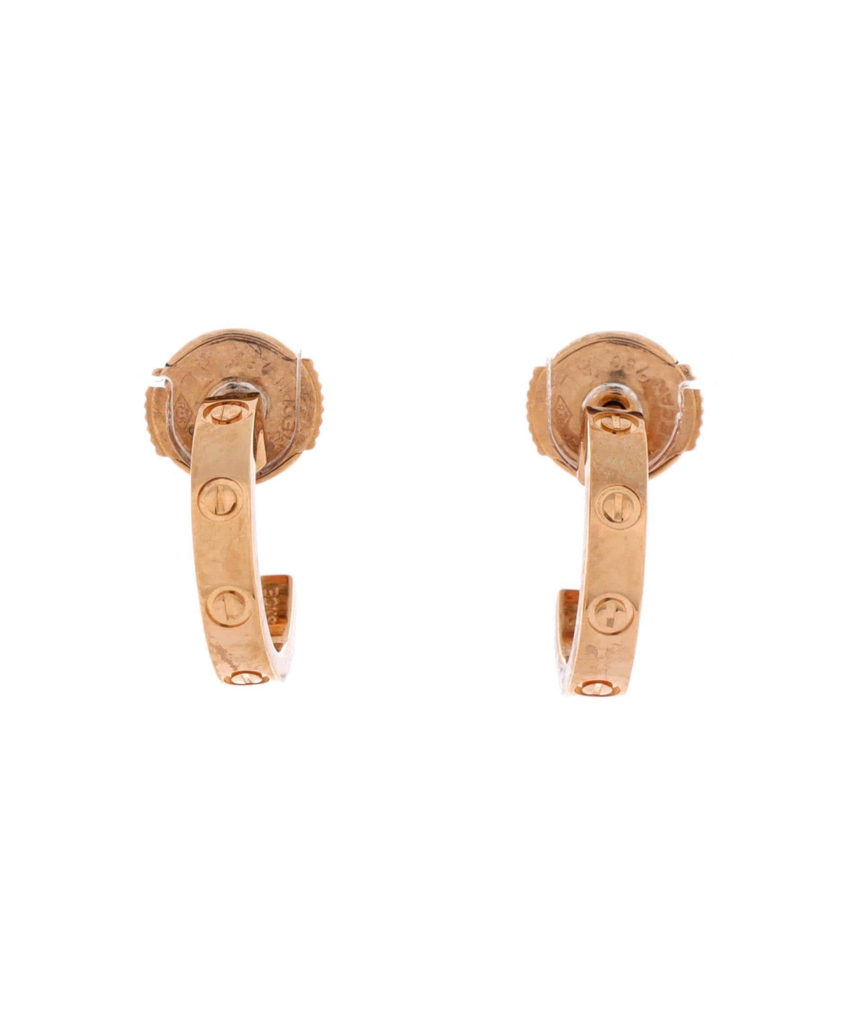 Click here for Pre-Owned Cartier Love Hoop Earrings - 18k rose go... prices