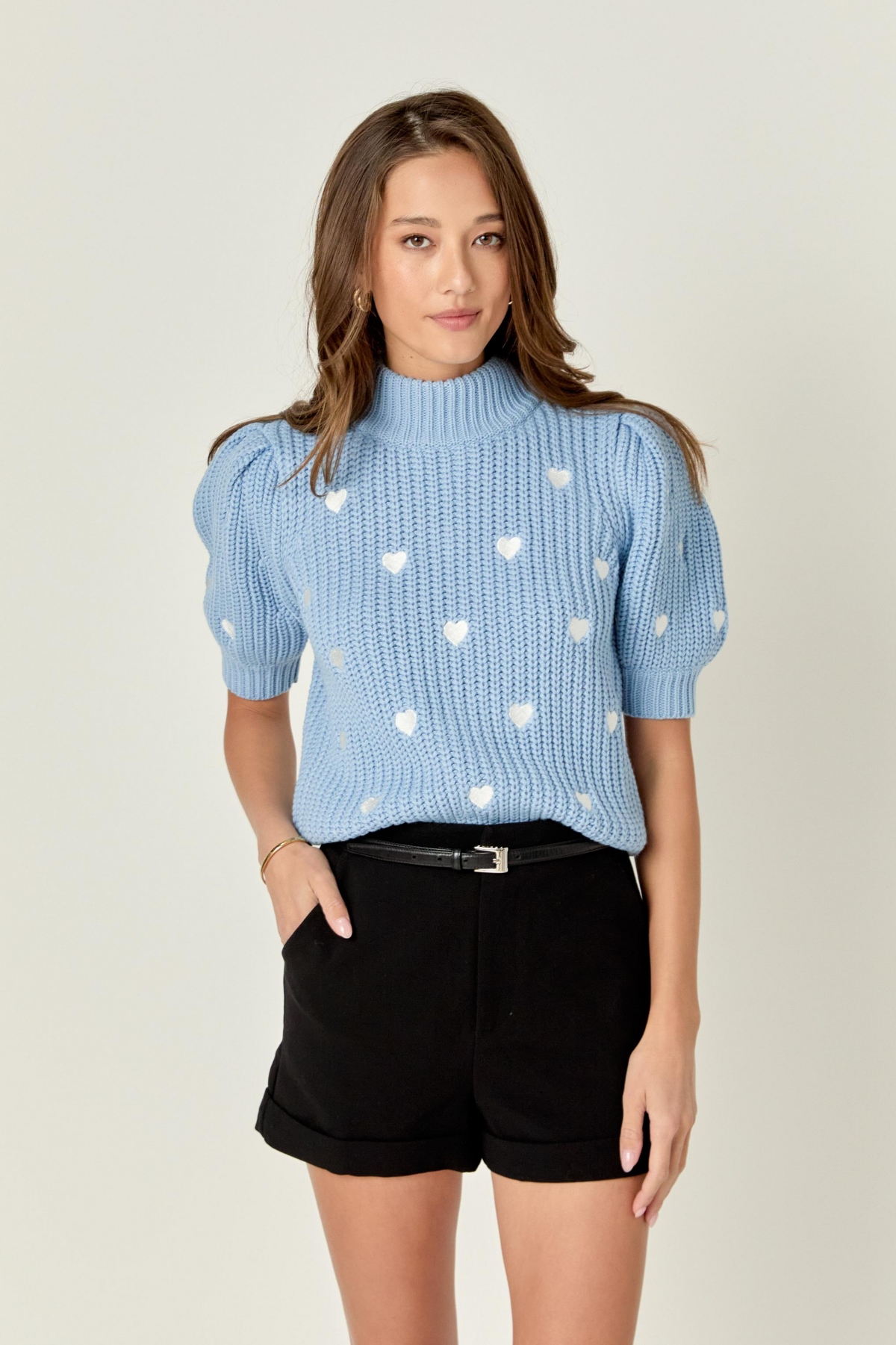 Click here for English Factory Womens Heart Shape Embroidery Swea... prices