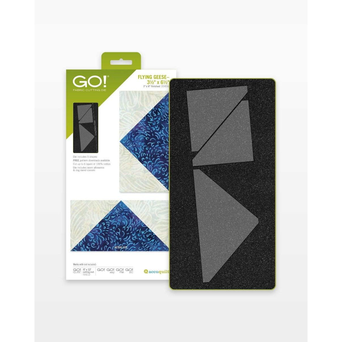Click here for AccuQuilt Go Flying Geese-3 1/2 x 6 1/2 Die (3 x 6... prices