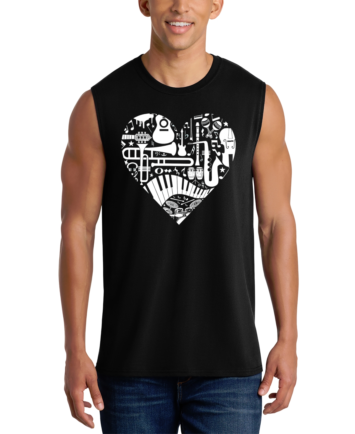Click here for La Pop Art Mens City Skyline Heart Typography Desi... prices