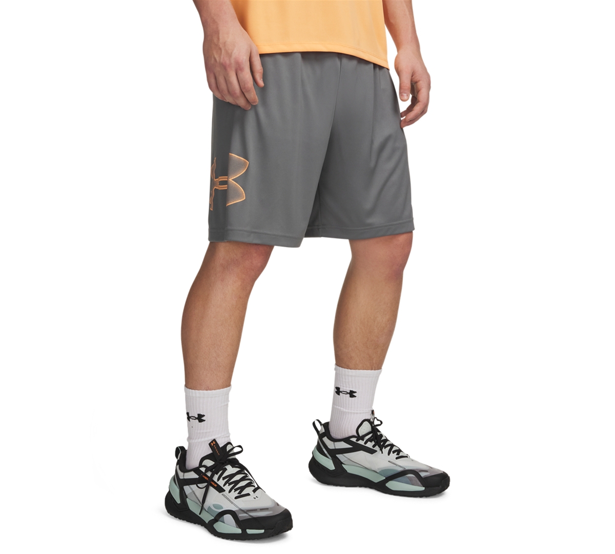 Click here for Under Armour Mens Ua Tech Logo 10 Shorts - Clay Gr... prices